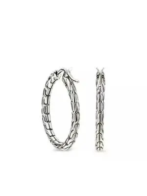 John Hardy Sterling 22mm Jh Essential Hoop Earrings