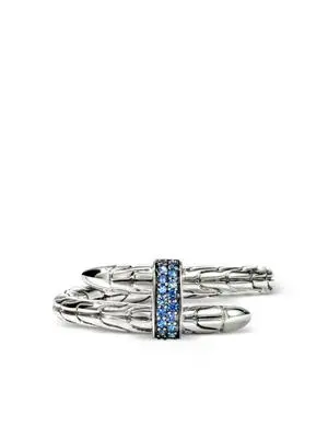 John Hardy Sterling Sapphire Spear Ring - Silver