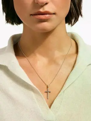 John Hardy Sterling Cross Pendant Necklace - Silver