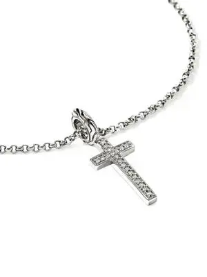 John Hardy Jh Essential Cross Diamond Necklace - Silver