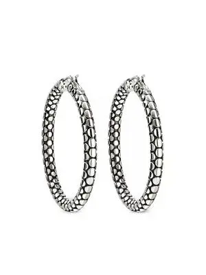 John Hardy Sterling Dot Hoop Earrings - Silver