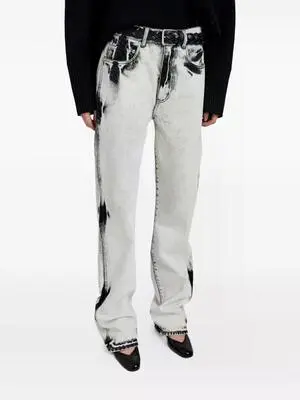 Proenza Schouler Bleached-effect Straight-leg Jeans