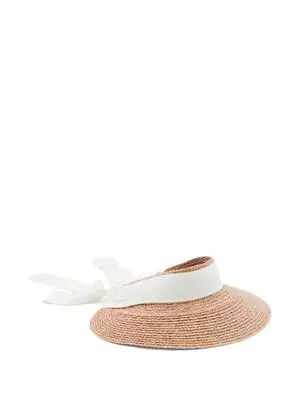 Helen Kaminski Sabina Raffia Visor - Neutrals