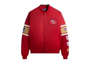 Kith X Nfl San Francisco 49ers Satin Bomber Jacket - Present