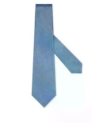 Zegna Silk Jacquard Tie - Blue