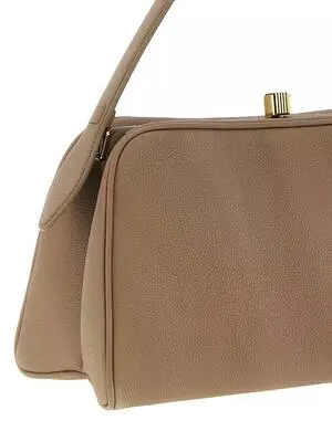 Khaite Embossed Leather Handbag - Neutrals