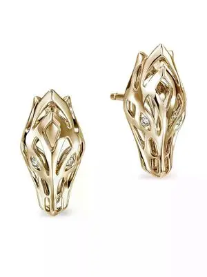 John Hardy Yellow Gold Earrings