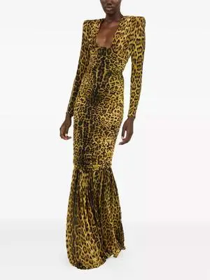 Roberto Cavalli Paneled Evening Dresses
