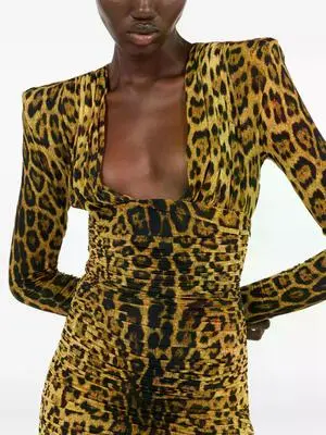Roberto Cavalli Jaguar-print Maxi Dress