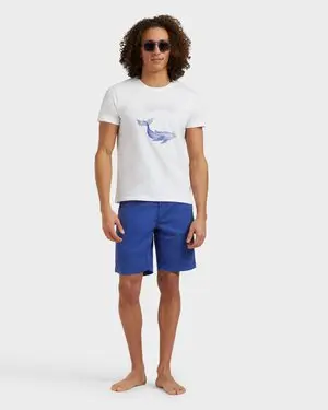 Vilebrequin Organic Cotton Tshirt Whales Tee Shirt Thom - White