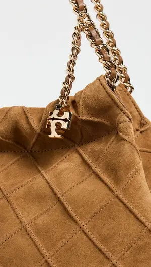 Tory Burch Fleming Suede Hobo Bag