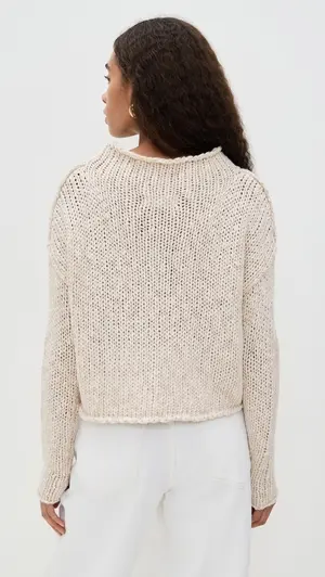 Free People Opal Mock Neck Sweater - Tea