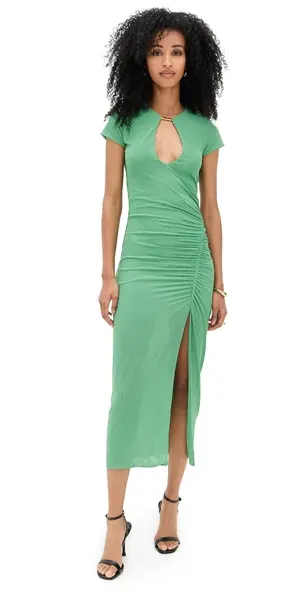 VIX PAULA HERMANNY Solid Anaya Midi Dress