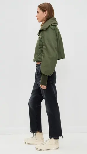 R13 Oversized Padded Flight Jacket
