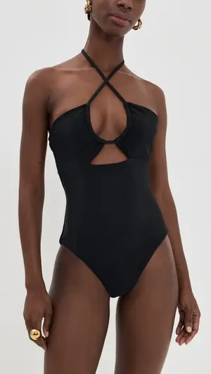 Beach Riot Phoenix One Piece - Black
