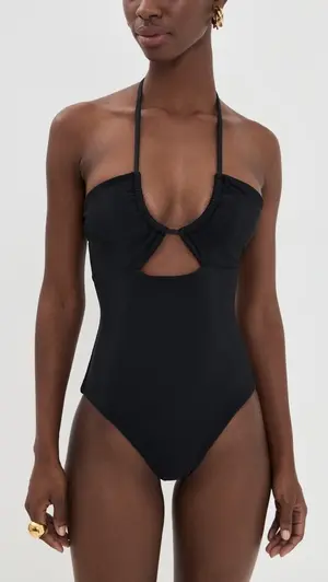 Beach Riot Phoenix One Piece - Black