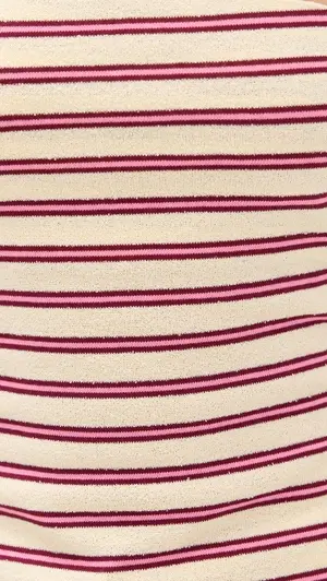 BAILEY ROSE Striped Strapless Terry Top