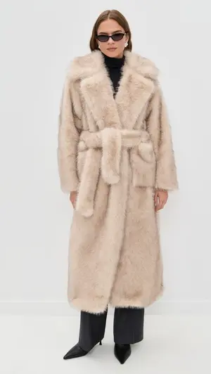 4TH & RECKLESS Schiffer Faux Fur Coat