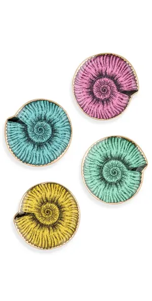 Jonathan Adler Sirena Coasters Set Of 4 - Purple