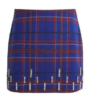 Max & Co. Wool-blend Tartan Mini Skirt