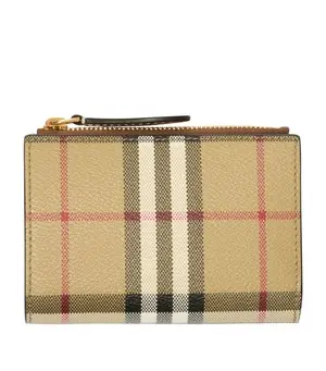 Burberry Check Bifold Wallet - Brown