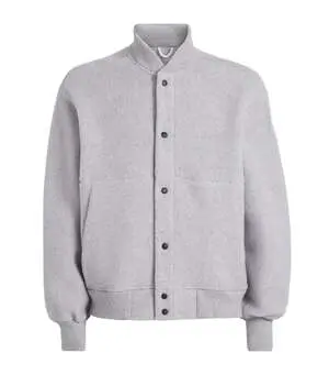 Canada Goose Wool-blend Hudson Bomber Jacket - Silver