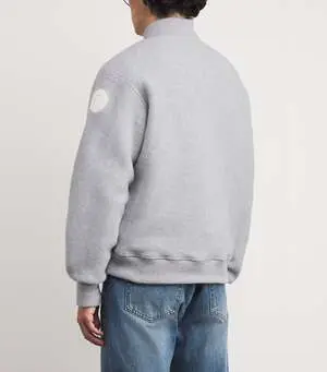 Canada Goose Wool-blend Hudson Bomber Jacket - Silver