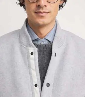 Canada Goose Wool-blend Hudson Bomber Jacket - Silver