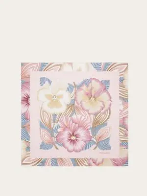 FERRAGAMO Brezza Print Silk Scarf - Pink