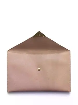 Prada Envelope Snap-closure Clutch - Neutrals