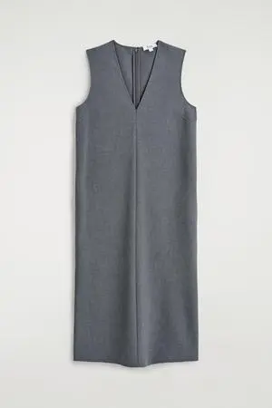 Cos Sleeveless V-neck Midi Dress