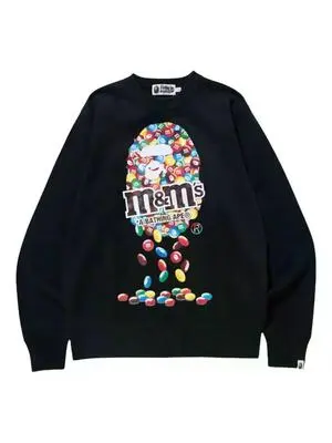 A BATHING APE X M&m's Crew-neck Sweatshirt - Black