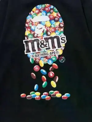 A BATHING APE X M&m's Crew-neck Sweatshirt - Black