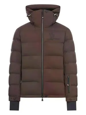 Moncler Hooded Ski Jacket - Brown
