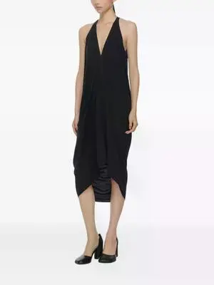 Rick Owens Halterneck Draped Dress