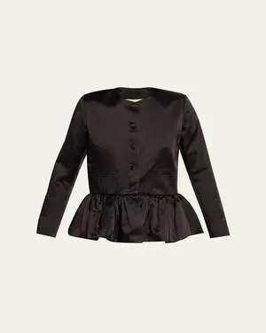 LIBEROWE Single-breasted Peplum Jacket