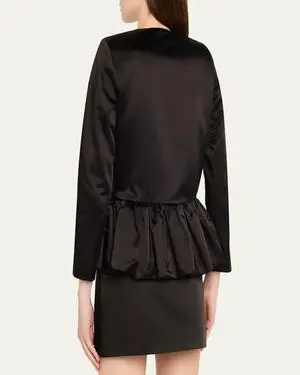 LIBEROWE Single-breasted Peplum Jacket