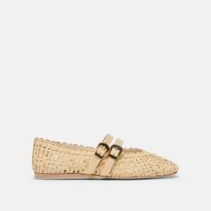 DOLCEVITA Raffia Ballet Flats