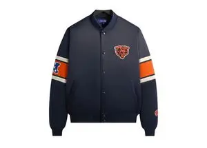 Kith X Nfl Chicago Bears Satin Bomber Jacket