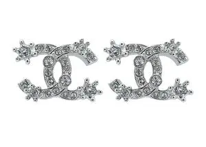 Chanel Cc Logo Snowflake Earrings