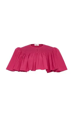 CHLOÉ Cropped Cotton Blouse
