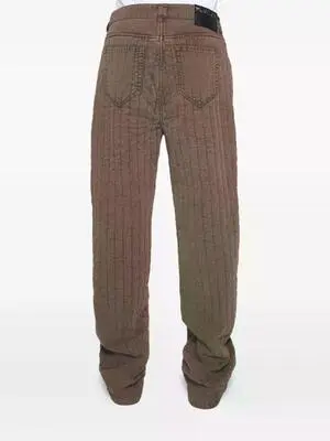 MUGLER Quilted Panel Trousers