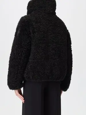 SAVE THE DUCK Fur Coat - Black