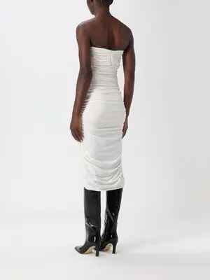 Amen Ruched Strapless Dress
