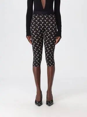 MARINE SERRE Printed Capri Pants - Black
