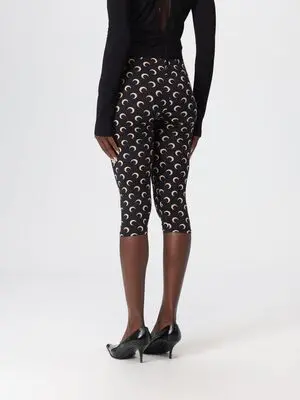 MARINE SERRE Printed Capri Pants - Black