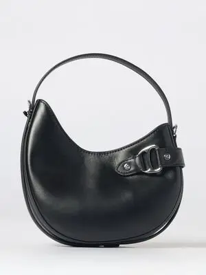Ralph Lauren Smooth Calf Leather Shoulder Bag - Black
