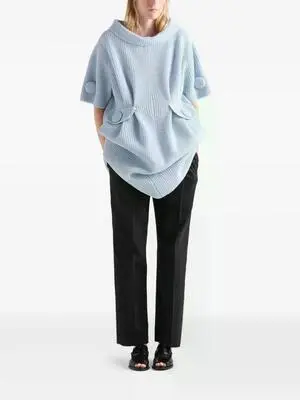 Prada Pleated-front Wool Trousers