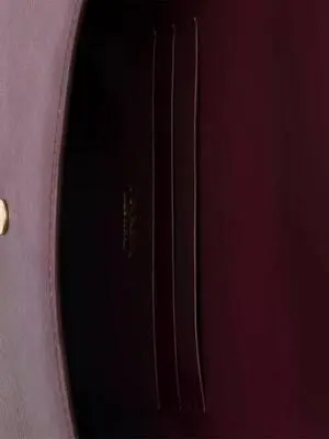 Prada Leather Triangle-logo Clutch - Red
