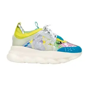 Versace Chain Reaction Psychedelic Floral Barocco Sneakers - Multicolor
